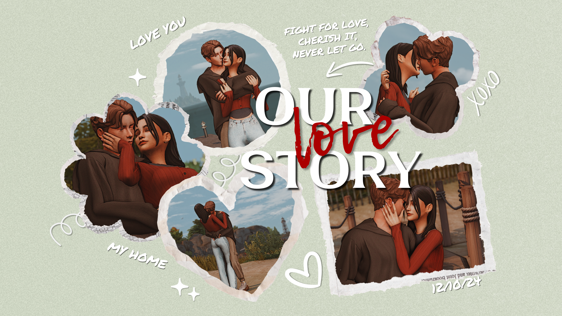 Save your sims' love story: photo frames, templates, and couple ...